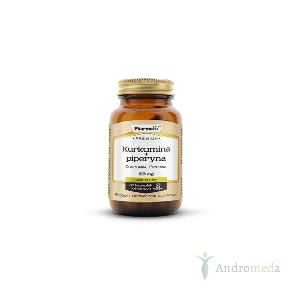 Kurkumina + Piperyna PREMIUM 60 kaps. 195mg Pharmovit